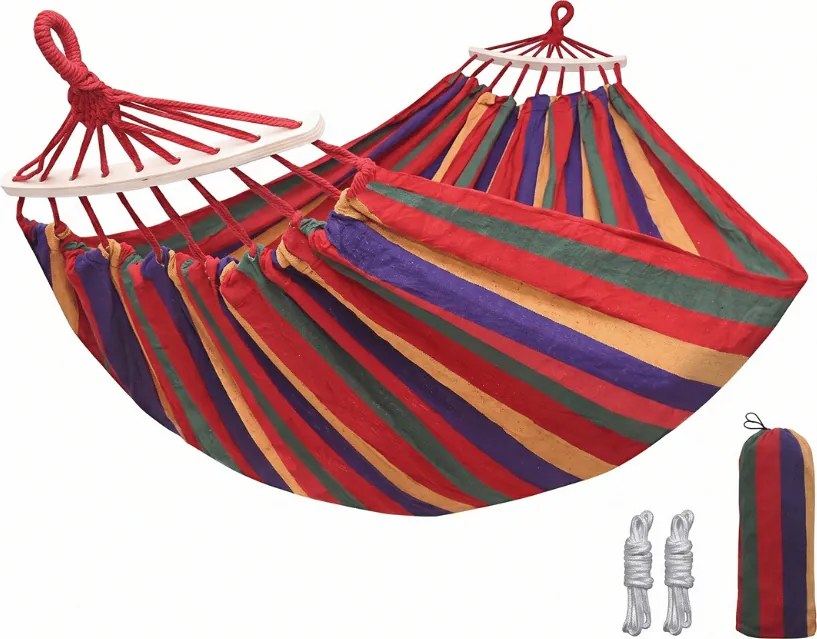 Houpací síť ZENVIO COMFORT 200x80 cm, červená + taška zdarma
