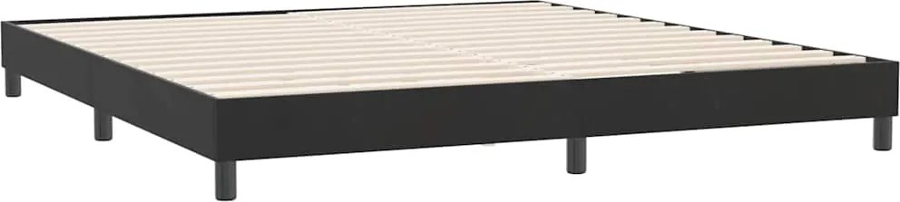Postel Box Spring bez matrace černá 180x210 cm samet 3315839