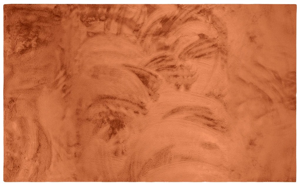Tutumi Rabbit, hedvábný vysoký koberec 230x160x3 cm, červená cihla, SHG-08803