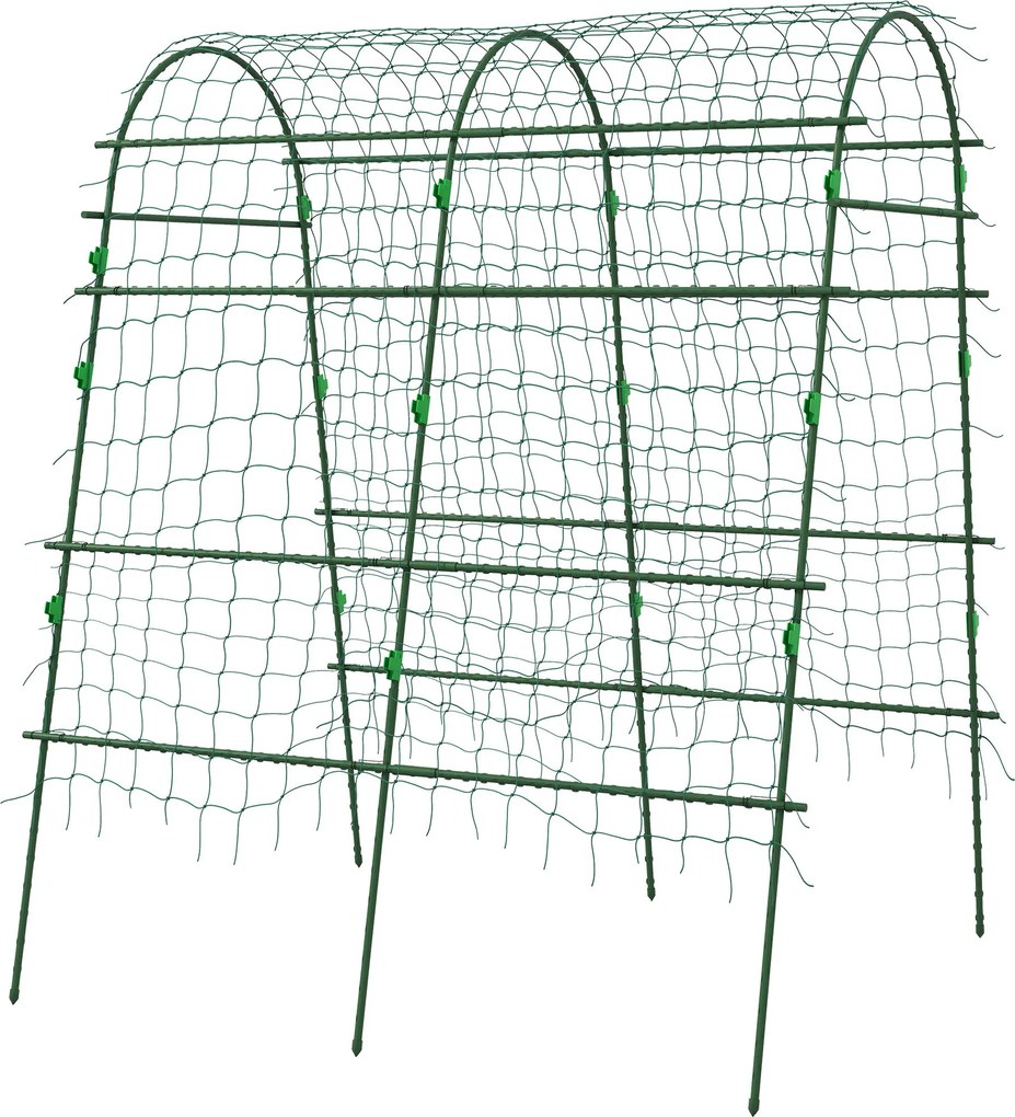 Velký lezecký oblouk, síť proti ptákům, snadná instalace, kov, 144 x 167 x 206 cm
