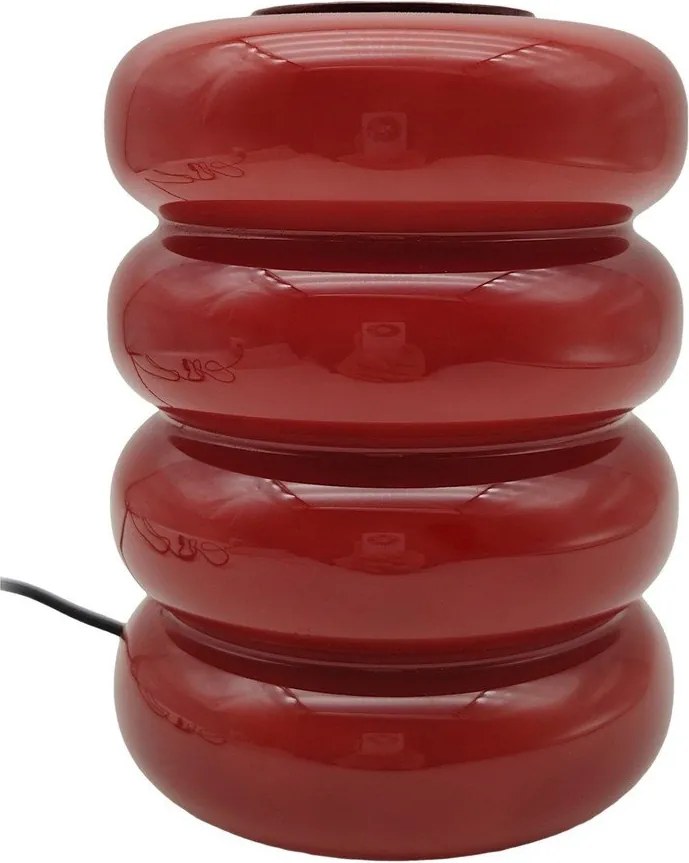 Červená skleněná LED stolní lampa (výška 16,5 cm) Aro – Leitmotiv