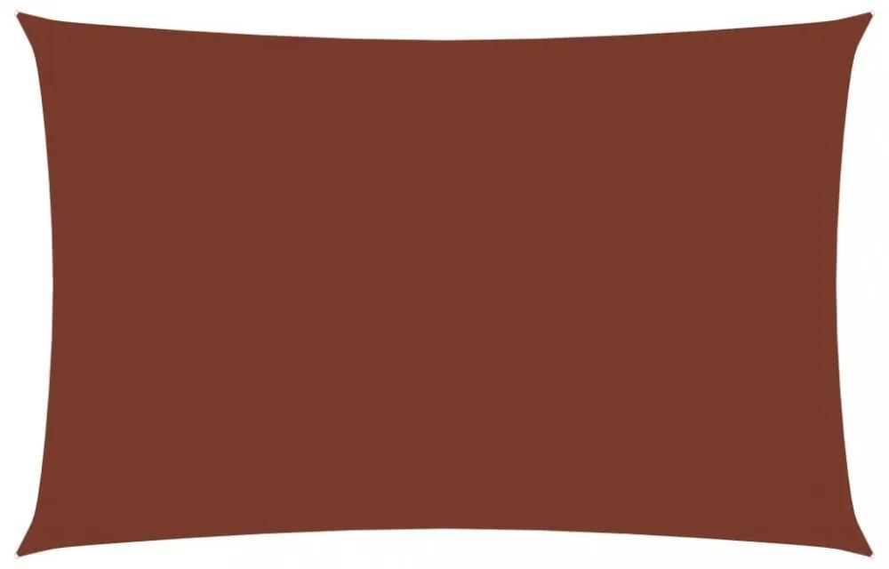 Stínící plachta obdélníková 2,5 x 5 m oxfordská látka Dekorhome Červená