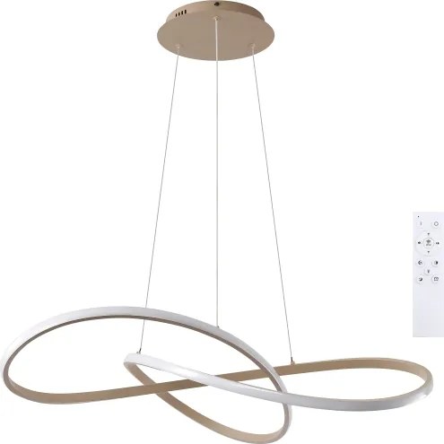 Brilagi - LED Stmívat. lustr na lanku INFINITY LED/80W/230V 80x80 cm béžová + DO