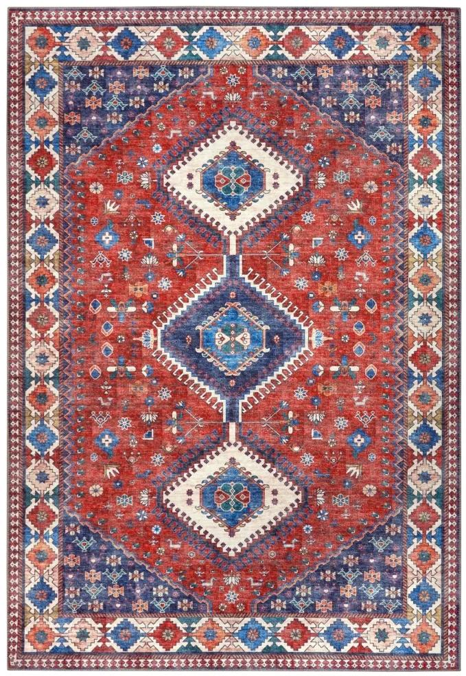 Nouristan - Hanse Home koberce Kusový koberec Asmar 104965 brick red, blue, multicolored - 80x150 cm