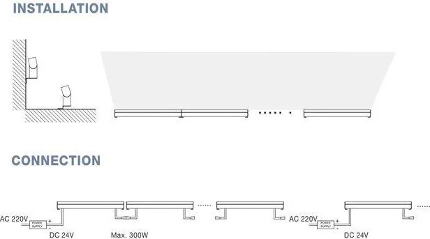 NV 9011162 WALL WASHER černý hliník a sklo LED Chip Cree 48W 3000K DC24V nastavitelné 30st. IP67 Max Power 300W - NOVA LUCE