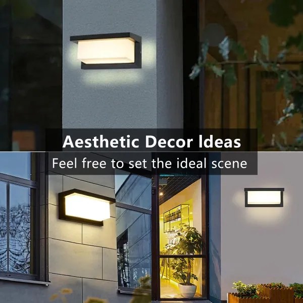 Brilagi - LED RGBW Venkovní nástěnné svítidlo BRICKY 1xE27/9W/230V černá IP54