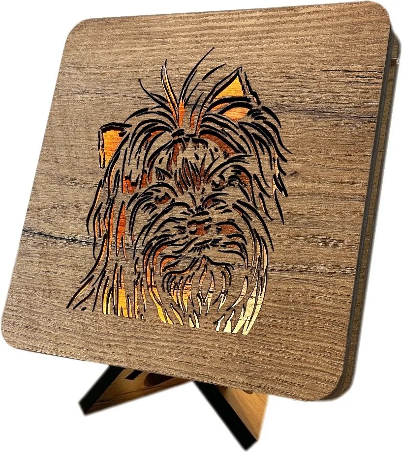 Li-Go "Jorkšír" lampa 19x19 cm provedení povrchu: dub