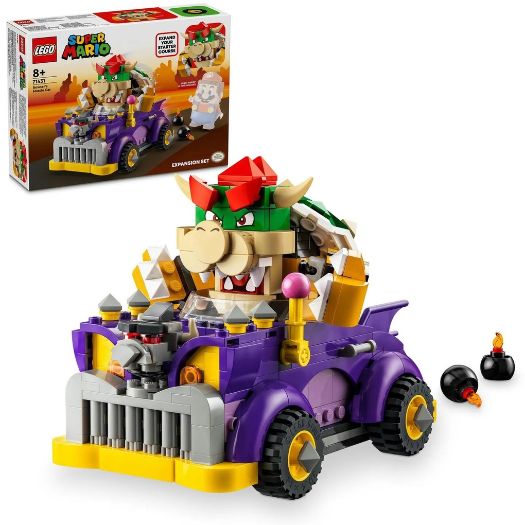 Lego stavebnice lego super mario 71431 bowserův sporťák – rozšiřující set