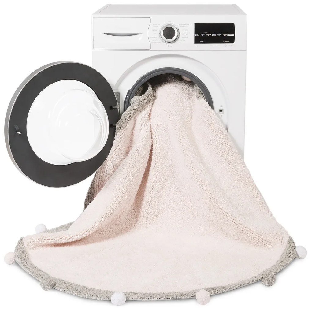 Lorena Canals, Pro zvířata: Pratelný koberec Bubbly Soft Pink kruh, 120x120 (průměr) kruh, růžová, ložnice