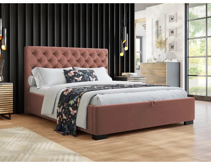 Čalouněná manželská postel Rizto, Rozměr postele: 160 x 200 cm, Dostupné potahy: Manila 29