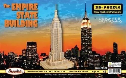 Woodcraft construction kit Woodcraft Dřevěné 3D puzzle Empire State Building