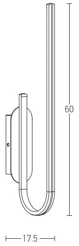 Zambelis 1936 - LED Stmívatelné nástěnné svítidlo LED/18W/230V černá