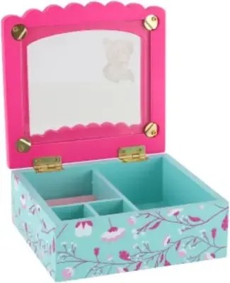 TEDDIES Šperkovnice Princess II / Šperkovnice / Dřevěná / 12,5x11x5 cm