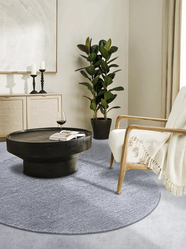 Villeroy & Boch Kusový koberec 106050 Silver kruh, 200x200 (průměr) kruh, šedá, ložnice