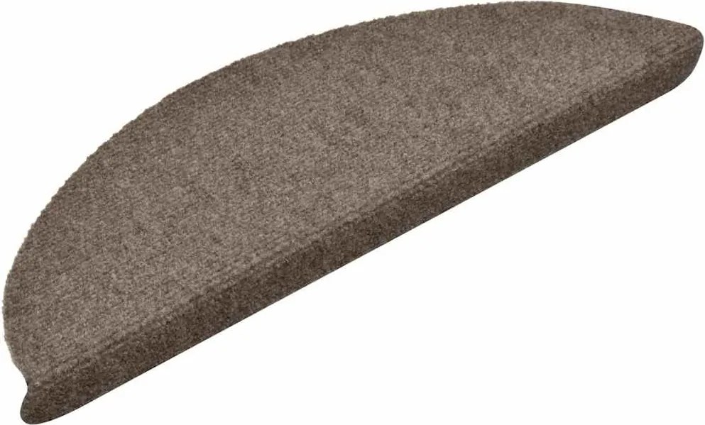 Schodové rohože samolepicí 30 ks 56 x 17 x 3 cm béžové půlkulaté 3365688