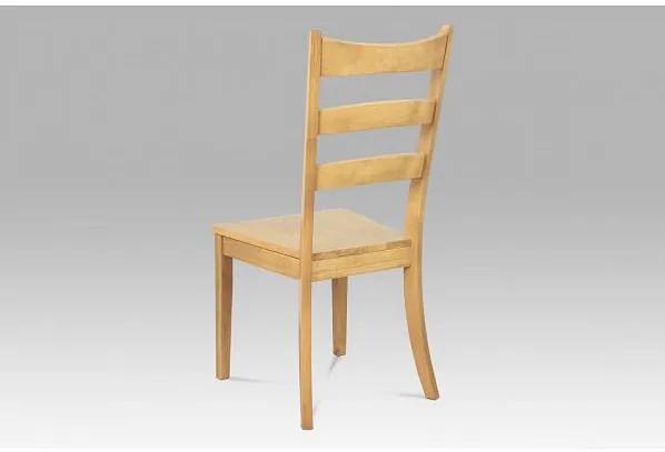 Jídelní židle celodřevěná, barva bělený dub