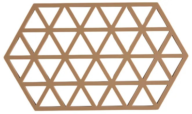 Zone Denmark Silikonová podložka pod horké Triangles Light Terracota 24 cm