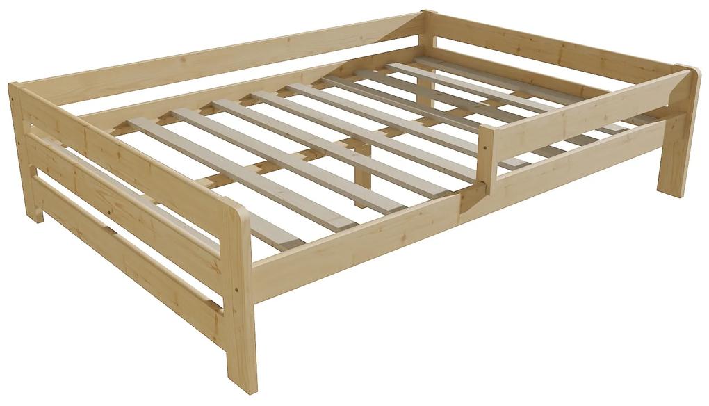 Vomaks Dětská postel se zábranou VMK003D KIDS Rozměr: 80 x 200 cm, Barva: bezbarvý lak