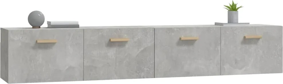 Nástěnné skříňky 2 ks betonově šedé 100x36,5x35 cm kompozit 3115663