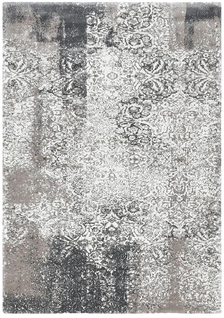Koberce Breno Kusový koberec LUSH BUDS beige, Béžová, Šedá, 133 x 190 cm