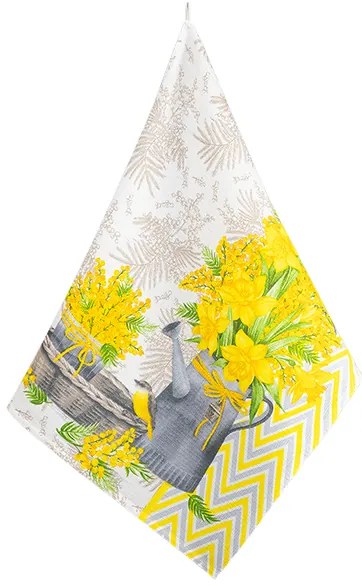 Bellatex Kuchyňská utěrka 1 ks 50x60 cm 1ks Narcis žlutá