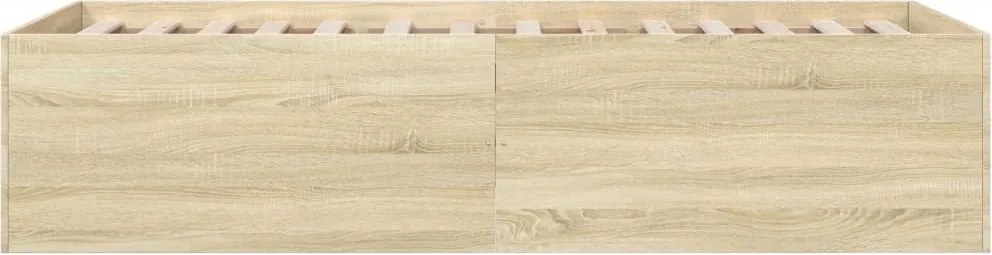 Rám postele dub sonoma 90 x 200 cm kompozitní dřevo 3280967