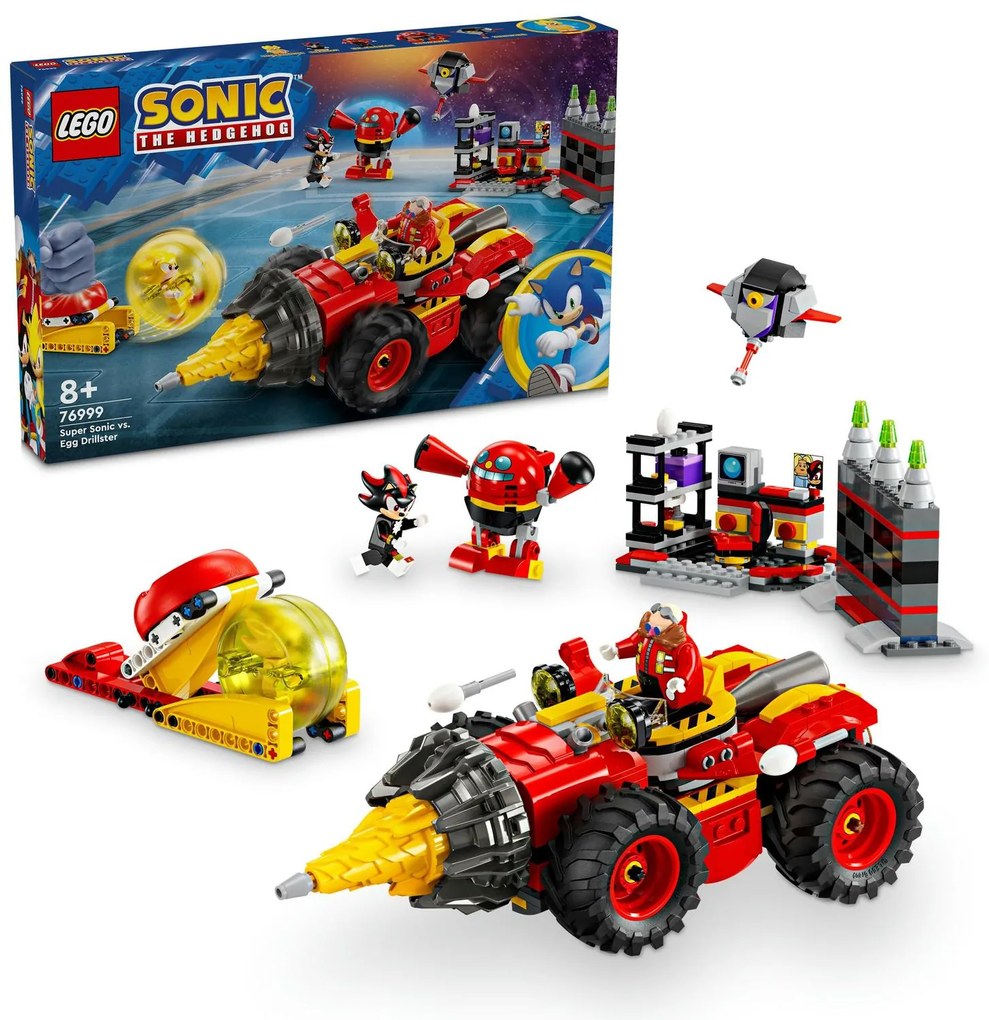 Lego stavebnice lego sonic the hedgehog 76999 super sonic vs. egg drillster