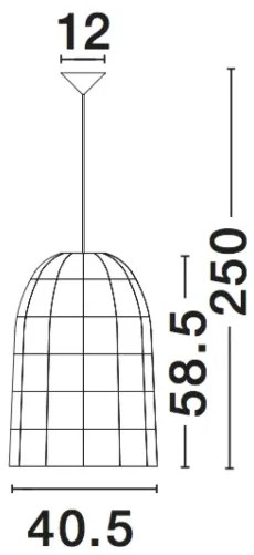 Dřevěný lustr Aurora 40.5 bílé