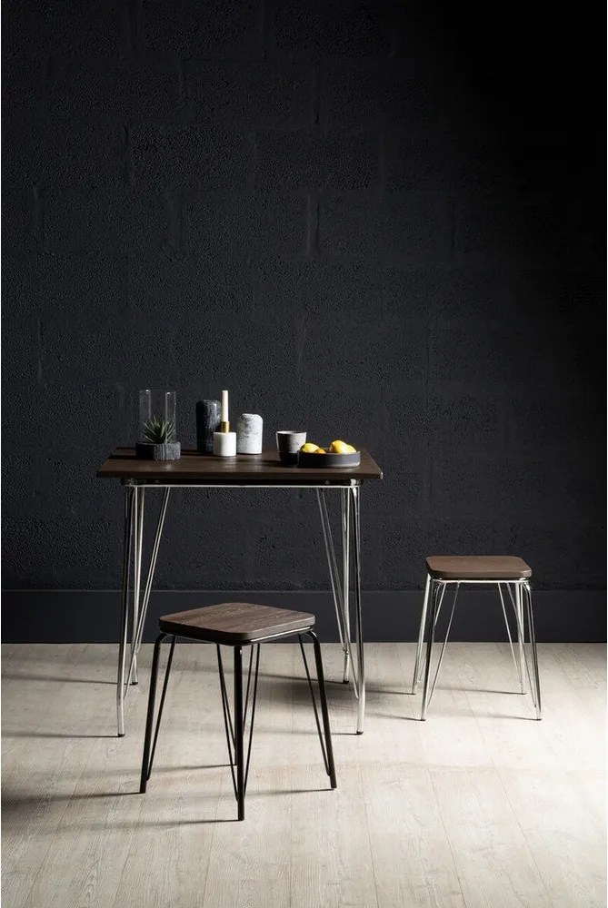 Jídelní stůl z jilmového dřeva ø 80 cm District – Premier Housewares