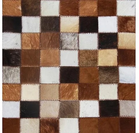 Luxusní koberec KŮŽE Typ3, patchwork, 200x304 cm