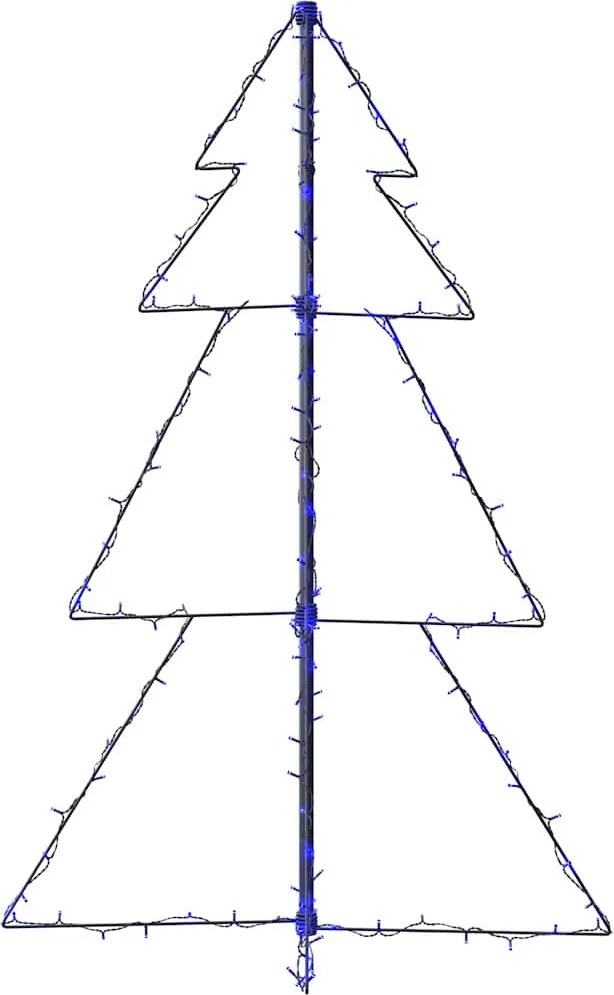 Vánoční stromek kužel 160 LED diod dovnitř i ven 78 x 120 cm 328567