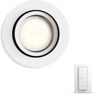 Hue White Ambiance Stropní podhledové svítidlo Philips Milliskin 50411/31/P7 GU10 bílé