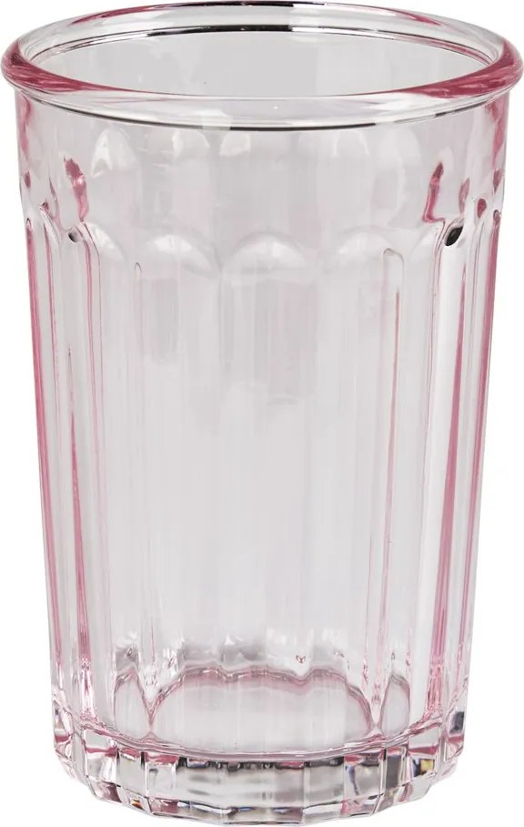 BARETTO Sklenice na vodu 500 ml - růžová