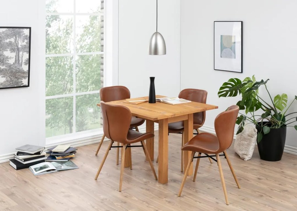 ACTONA GROUP Jídelní židle BATILDA hnědá PU retro světlé dřevo H000018217