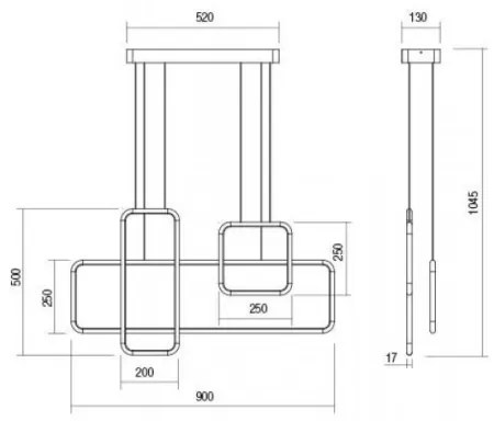Redo 01-2099 - LED Stmívatelný lustr na lanku THAI LED/86W/230V bílá