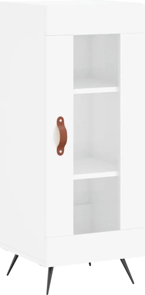 Skříň highboard bílá s vysokým leskem 34,5x34x180 cm kompozit 3200363