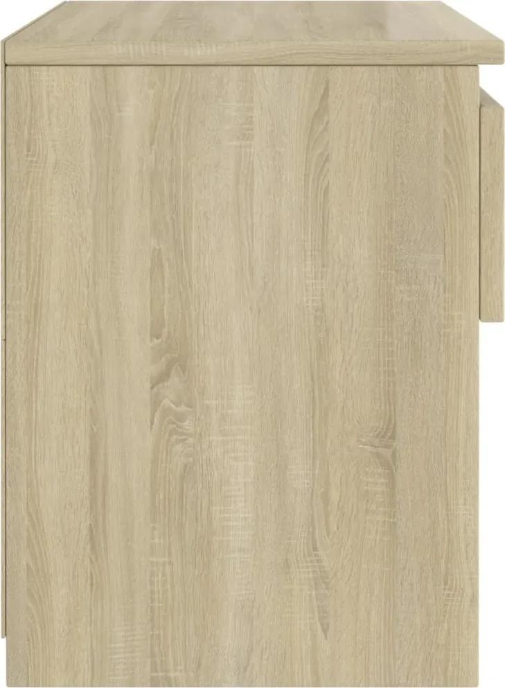 vidaXL Noční stolky 2 ks 40 x 30 x 39 cm kompozitní dřevo [803460] Barva: Betonová šedá