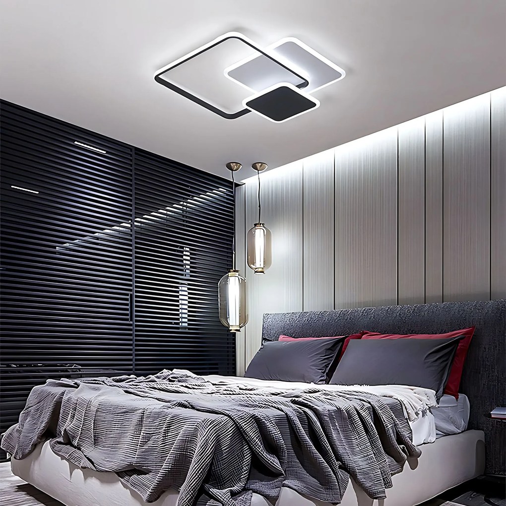 Toolight Stropní LED osvětlení Modern D49 LHJ079-C černá/bílá