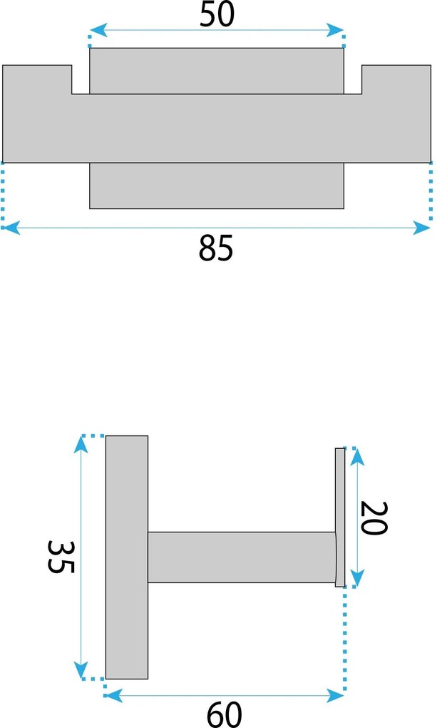 Rea Oste, 1-háček na ručník, zlatá matná, REA-88029