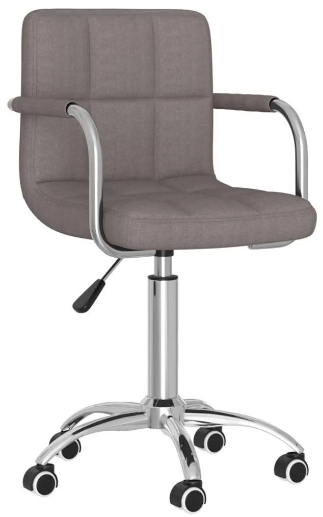 Otočná jídelní židle taupe textil 3087978