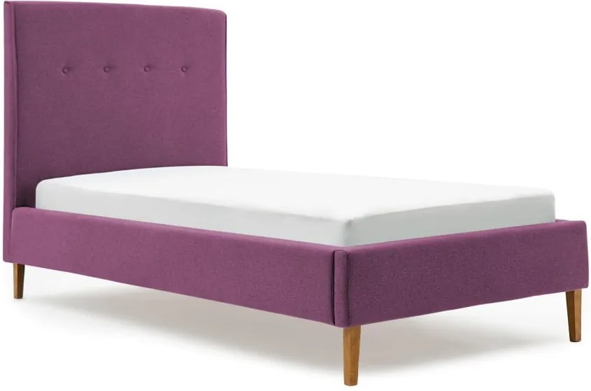 Dětská fialová postel PumPim Noa, 200 x 90 cm