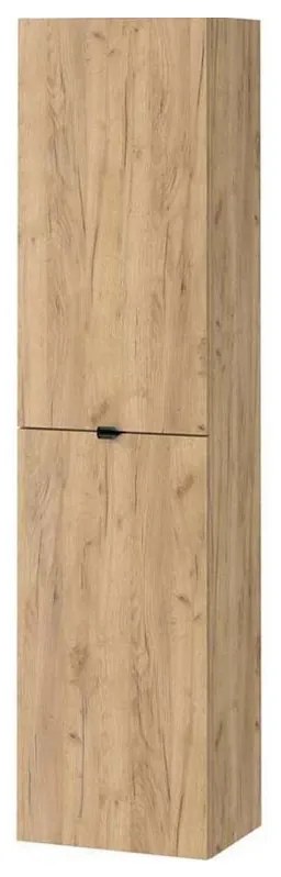 Cersanit Malika, vysoká závěsná skříňka 400x300x1600 mm, dub, S598-049-DSM