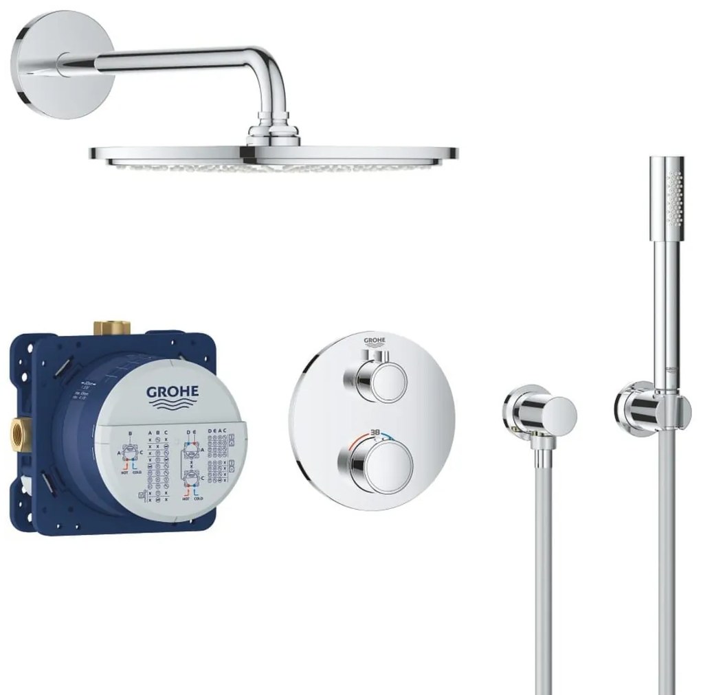 Sprchový systém Grohe Grohtherm včetně podomítkového tělesa chrom 34731000