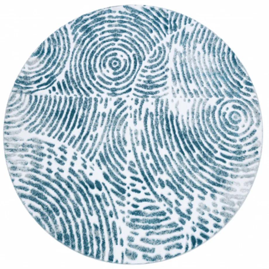Kusový koberec Faris modrý kruh, Velikosti 100cm
