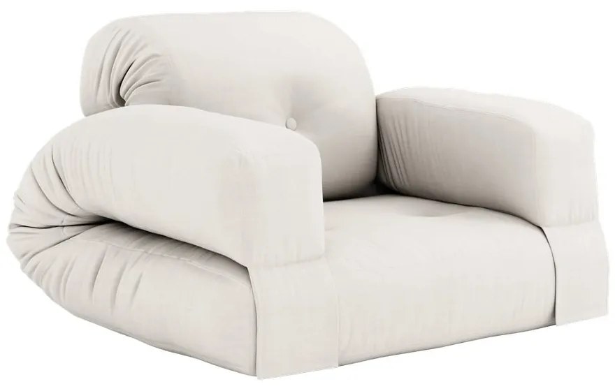 Bílobéžové křeslo Hippo - Karup Design