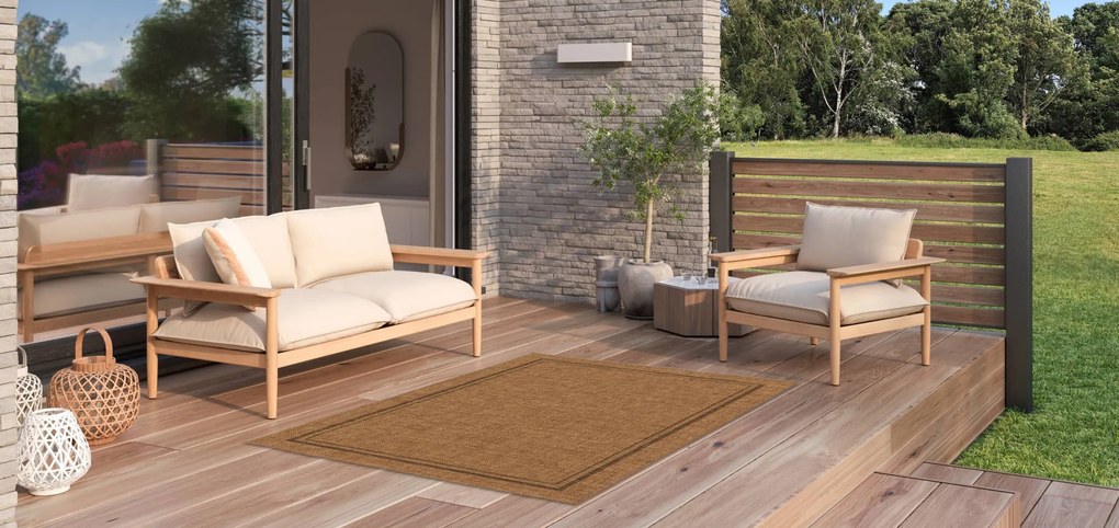 Balta, Kusový koberec Jack 28805-070 – na ven i na doma, 120x170, hnědá, chodba / předsíň