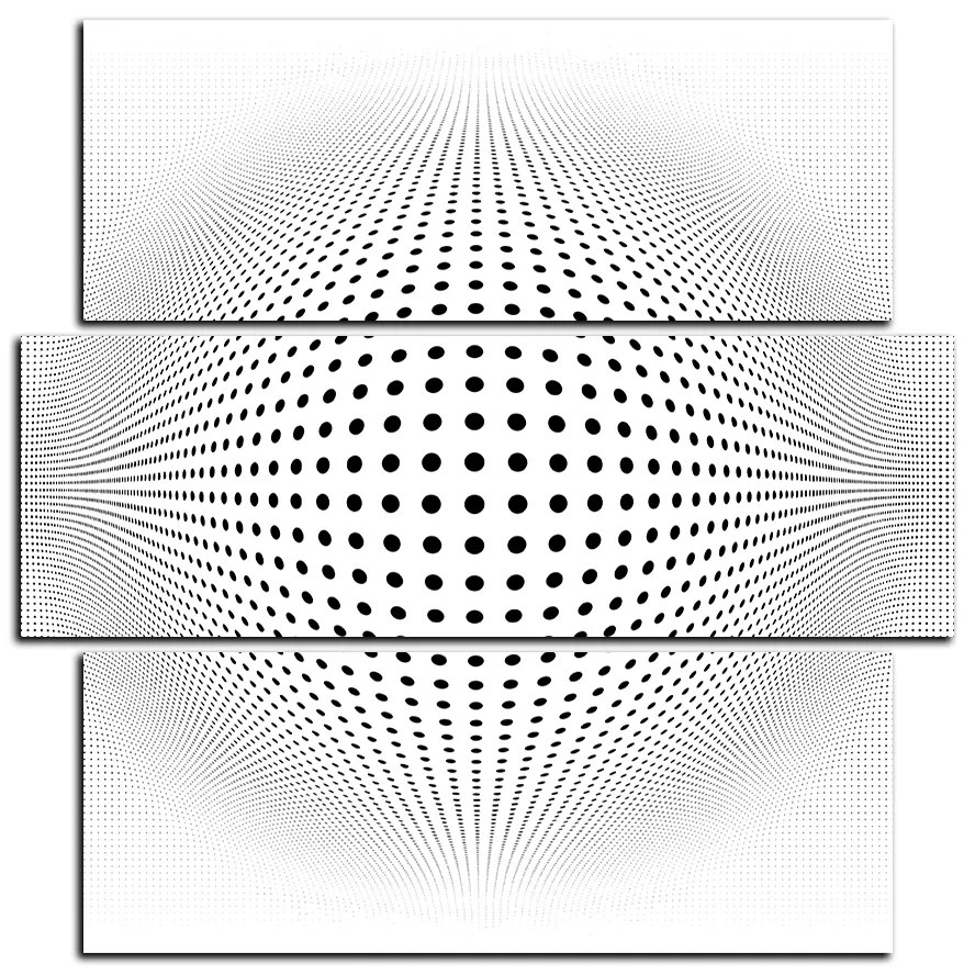 Obraz na plátně - Abstraktní geometrická sfera - čtverec 3218D (75x75 cm)