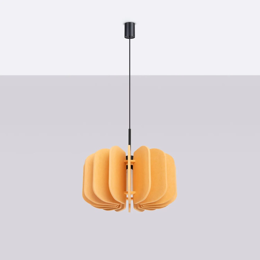 Sollux Lighting Závěsná lampa MULA 45 žlutá