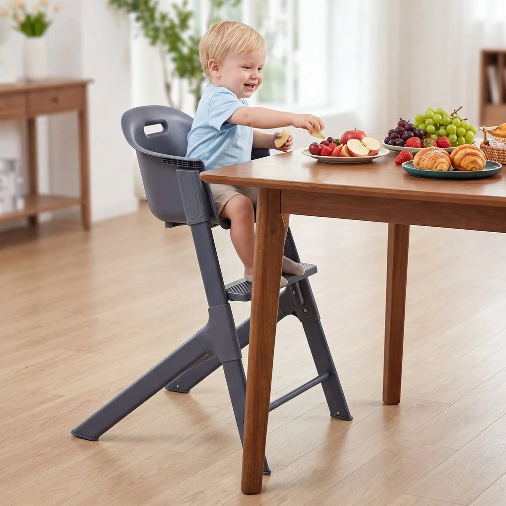 Costway Vysoká židlička baby 3 v 1 dětská židlička s nastavitelným tácem