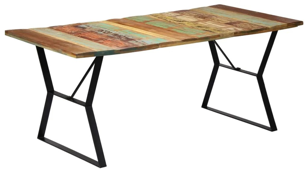 Jídelní stůl 180 x 90 x 76 cm masivní recyklované dřevo,  247946